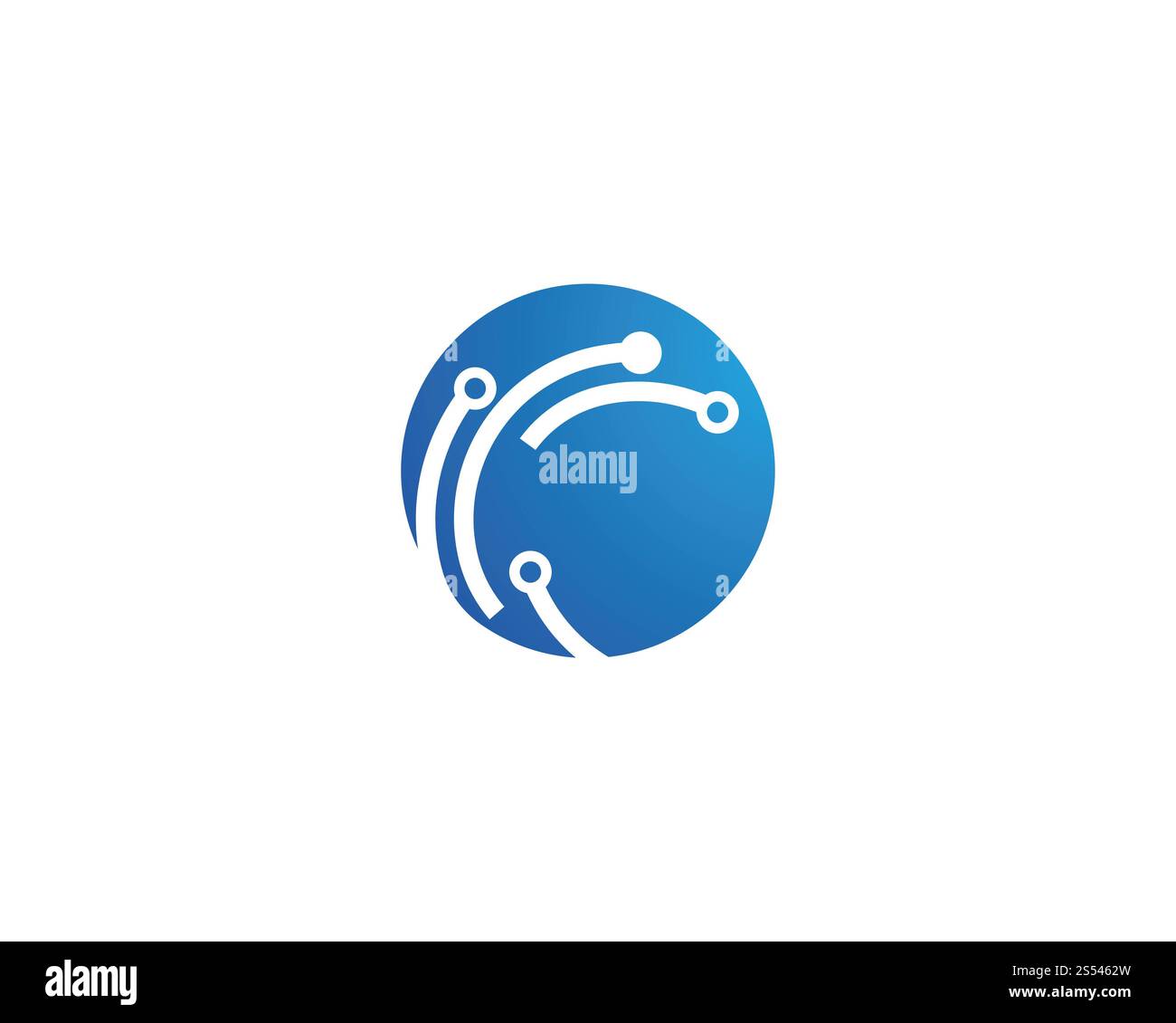 circuit technology logo vector template Stock Photo - Alamy