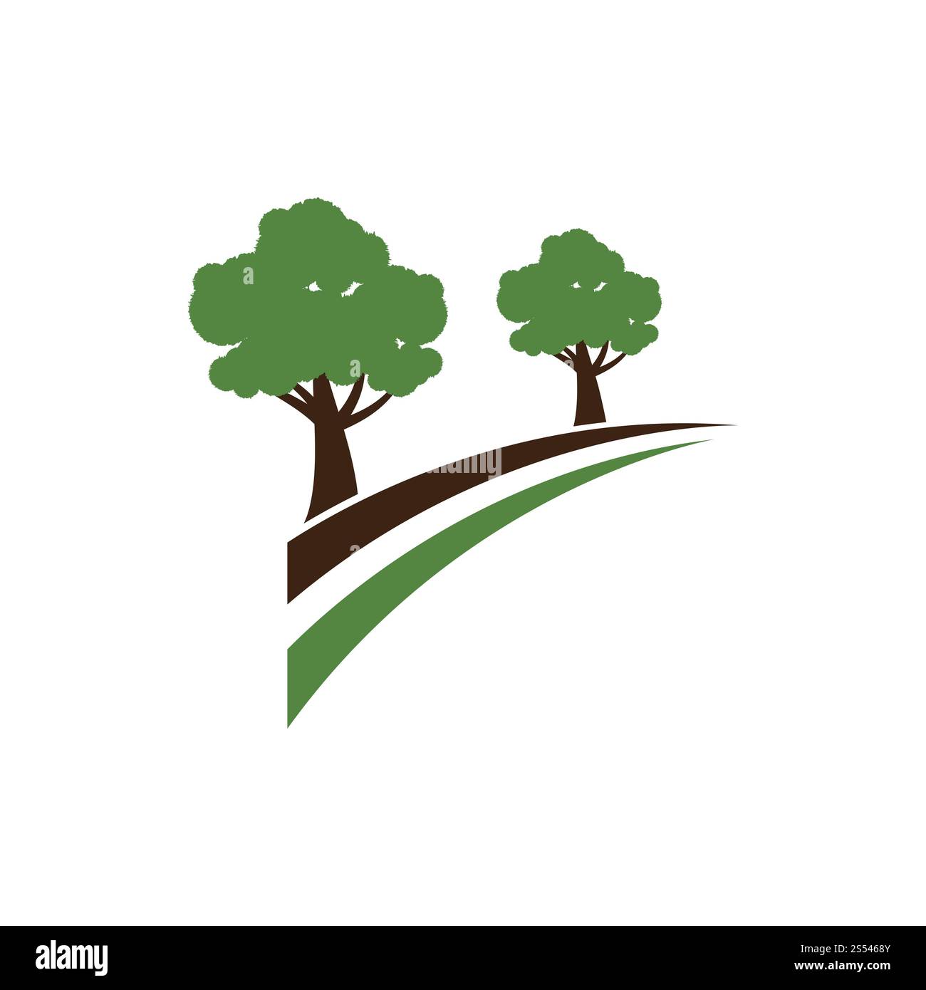 Tree logo template vector illustration Stock Photo - Alamy