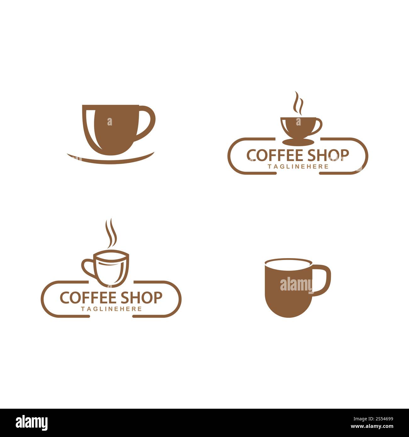 Coffee cup tea cup logo hi-res stock photography and images - Alamy
