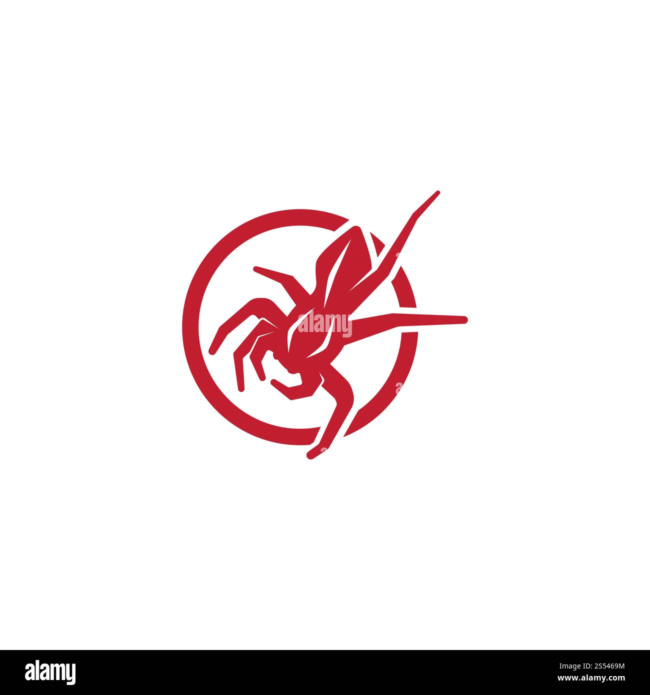 Isolated spider vector logo hi-res stock photography and images - Alamy