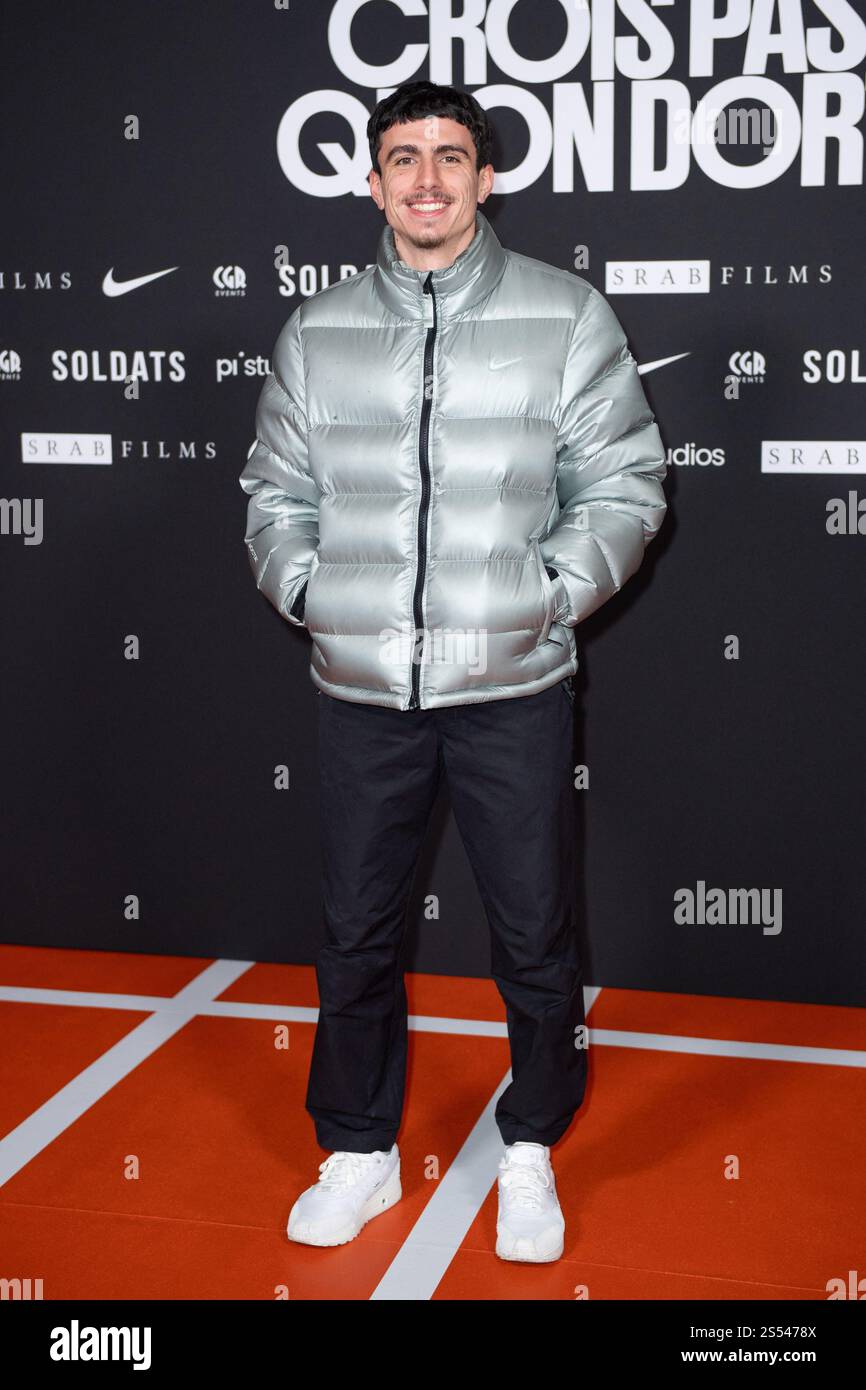 Paris, France. 13th Jan, 2025. Teo Andant attending the Crois Pas Qu'On ...