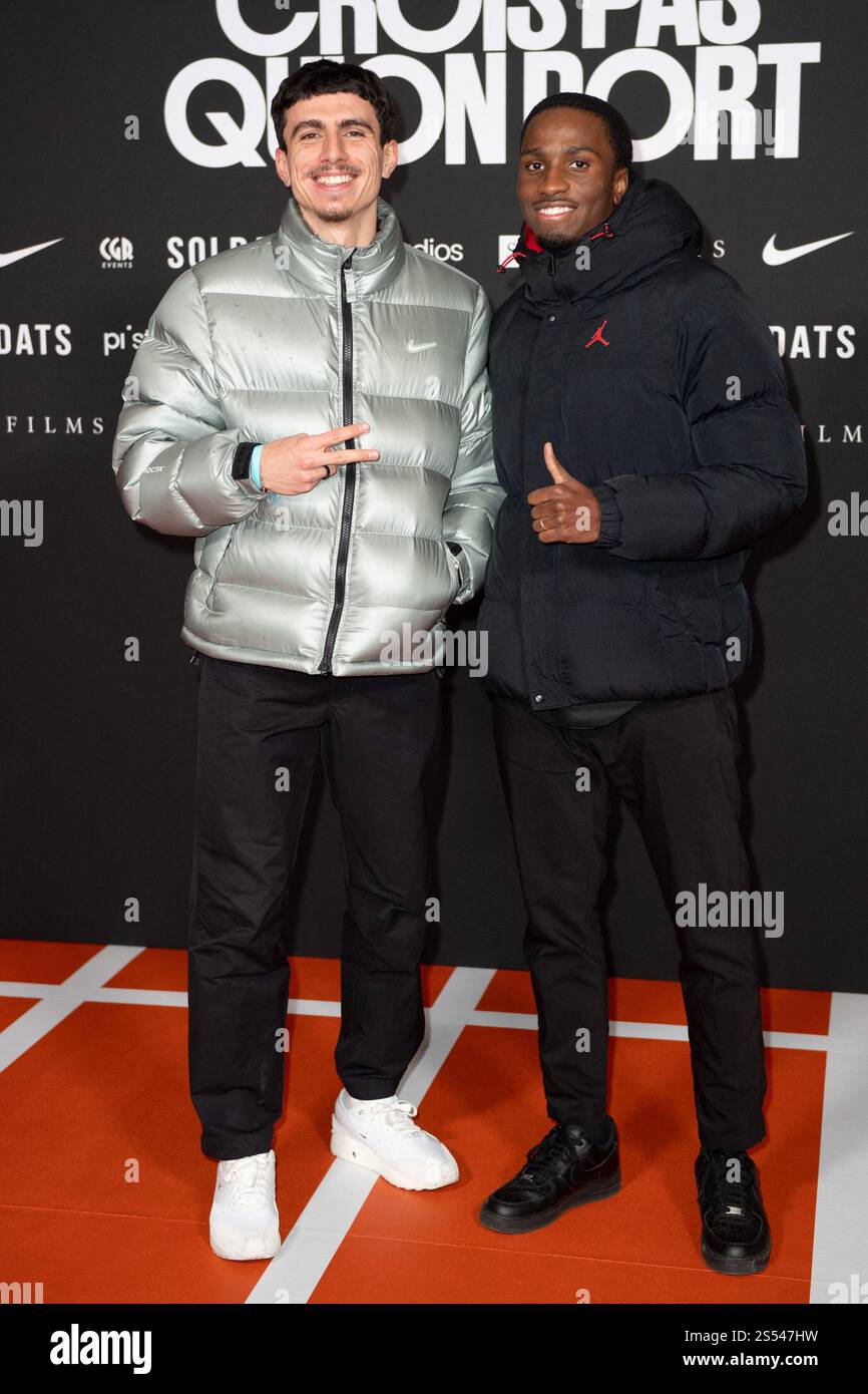 Paris, France. 13th Jan, 2025. Teo Andant and Ludovic Ouceni attending ...