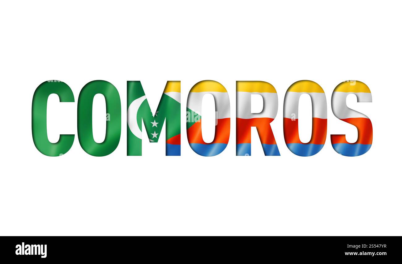 comorian flag text font. comoros symbol background. comorian flag text ...