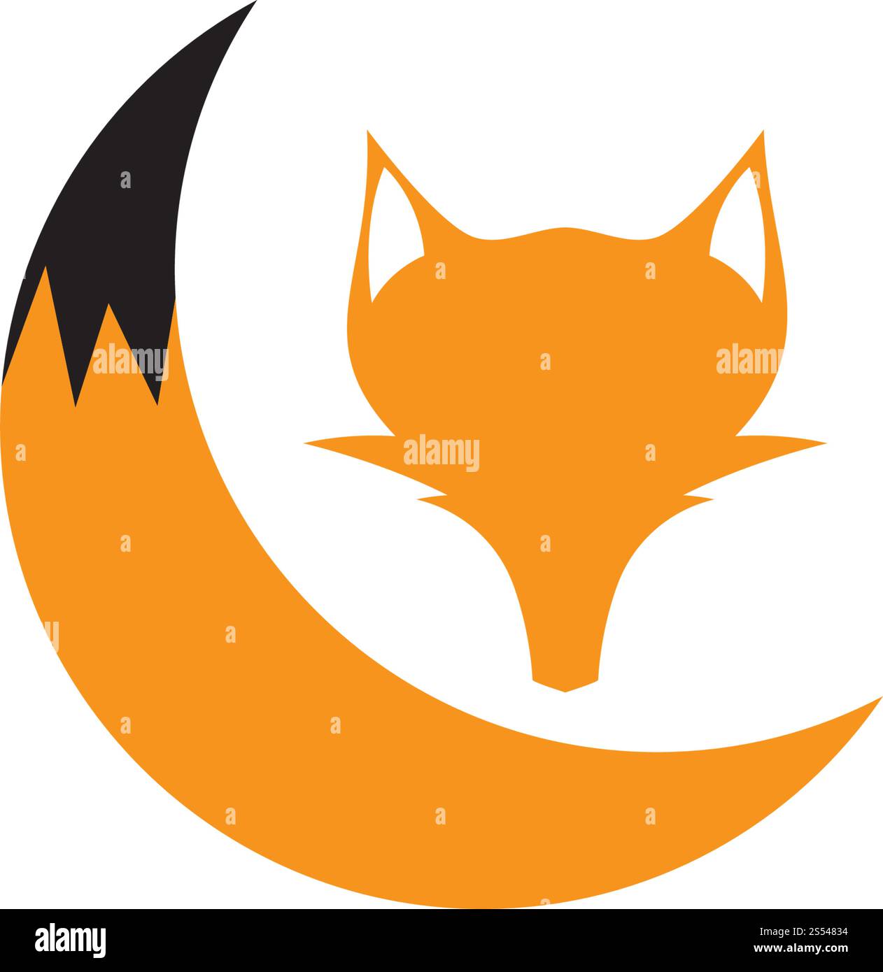 fox logo vector ilustration template Stock Vector Image & Art - Alamy