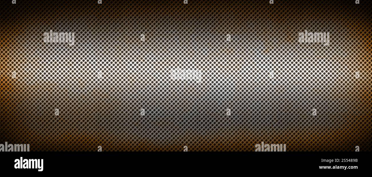 Silver rusty metal grid. Banner background texture wallpaper. Silver ...