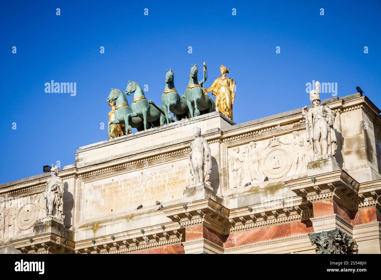 Triumphal Arch of the Carrousel in Paris, France. Triumphal Arch of the ...