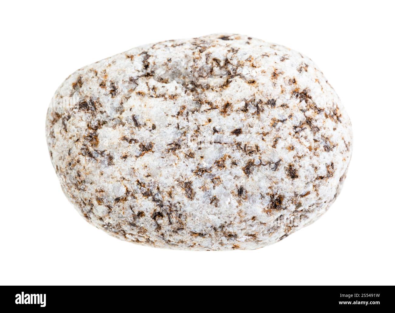 closeup of sample of natural mineral from geological collection - white ...