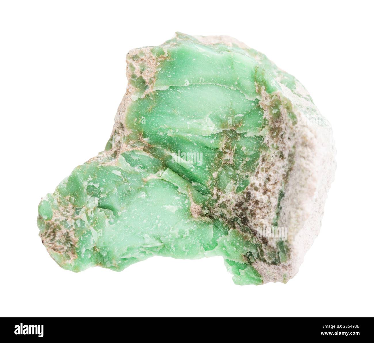 closeup of sample of natural mineral from geological collection - raw ...