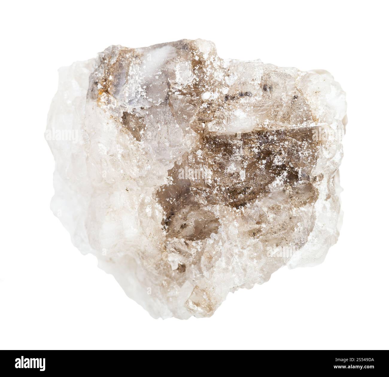 closeup of sample of natural mineral from geological collection ...