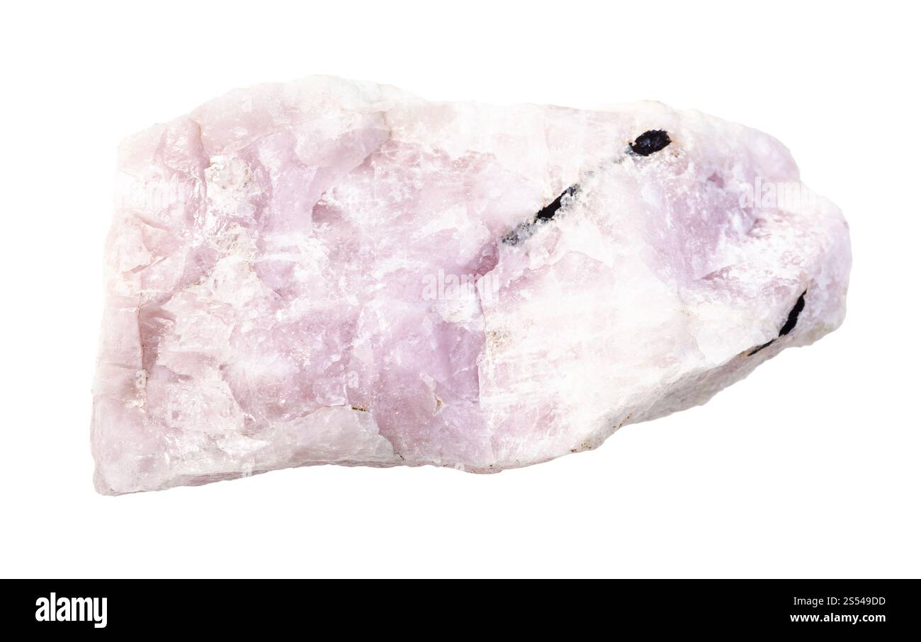 closeup of sample of natural mineral from geological collection ...