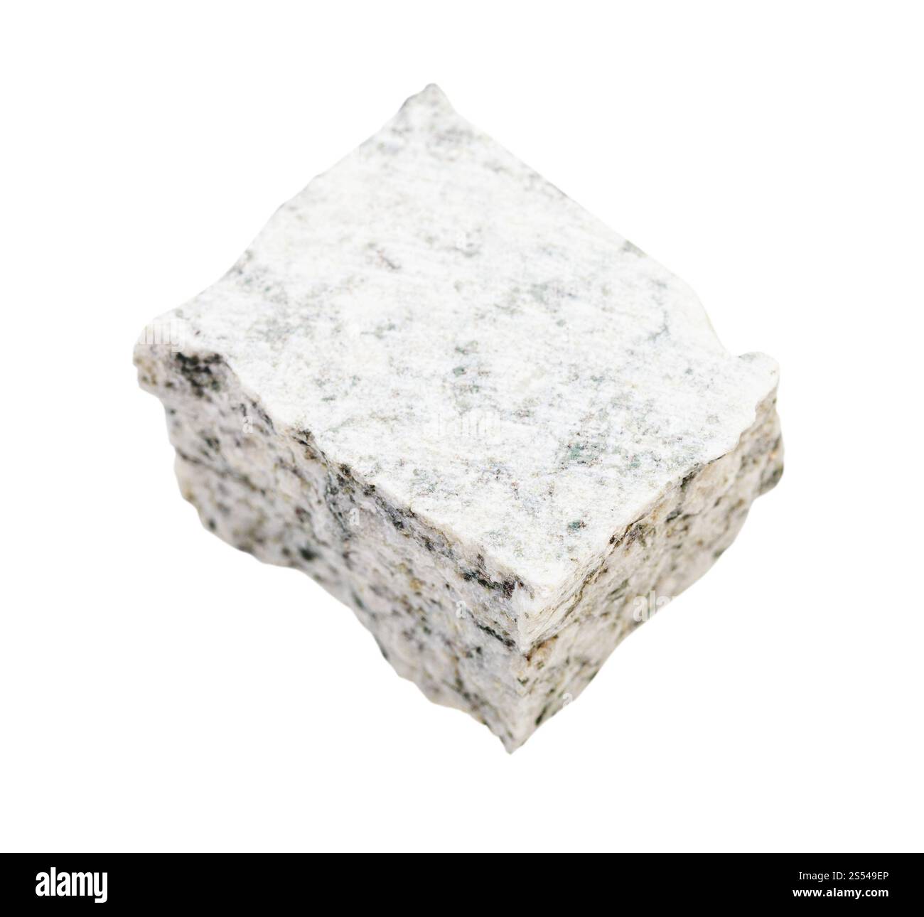 closeup of sample of natural mineral from geological collection - rough ...