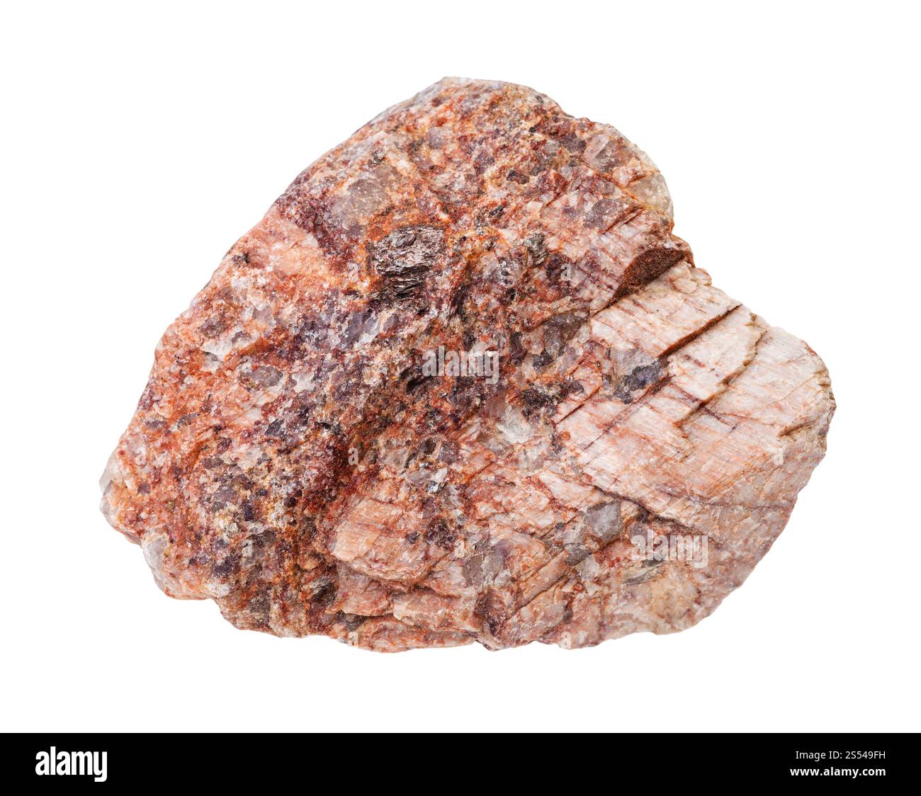 closeup of sample of natural mineral from geological collection - piece ...