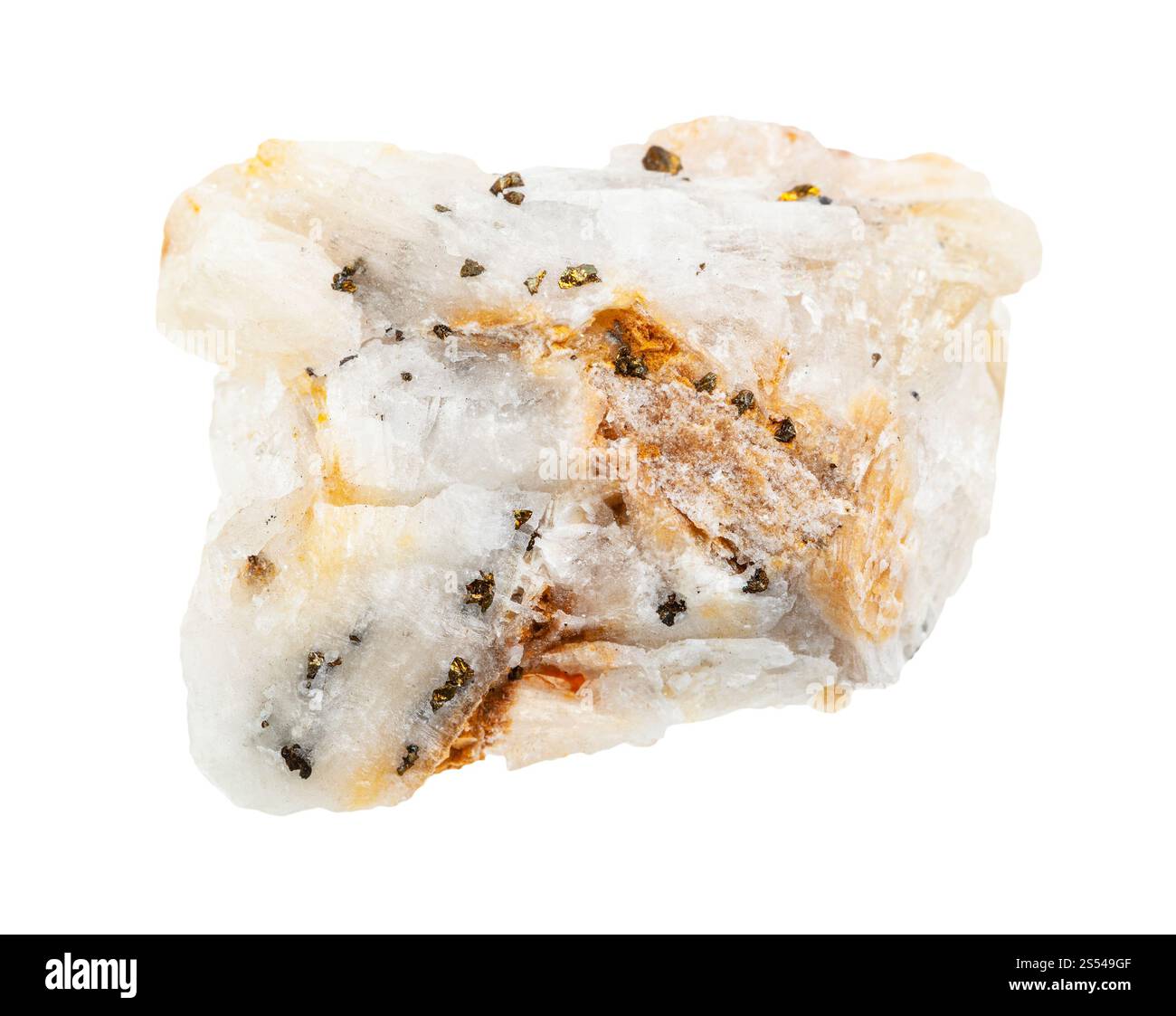 closeup of sample of natural mineral from geological collection ...