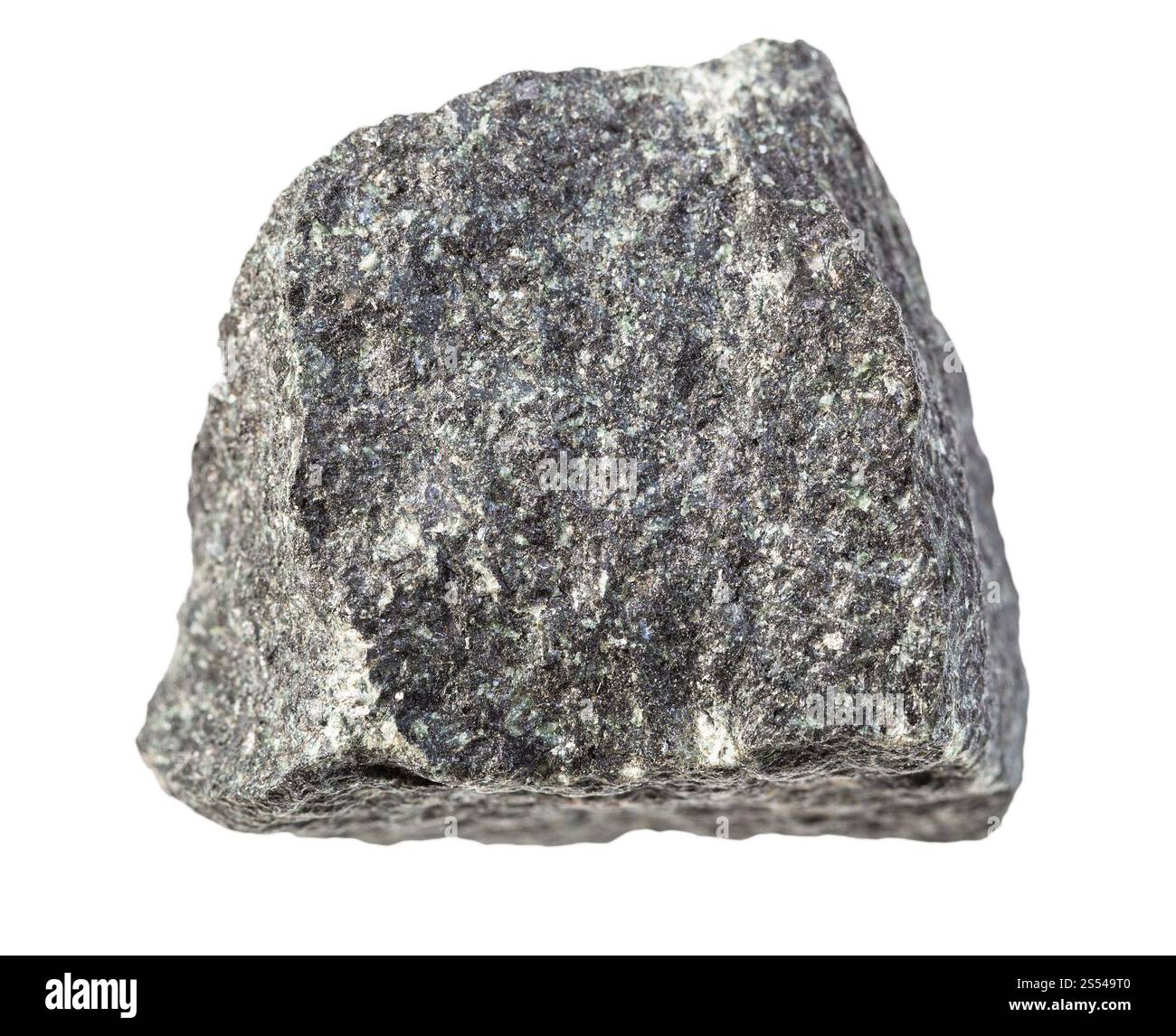 closeup of sample of natural mineral from geological collection ...