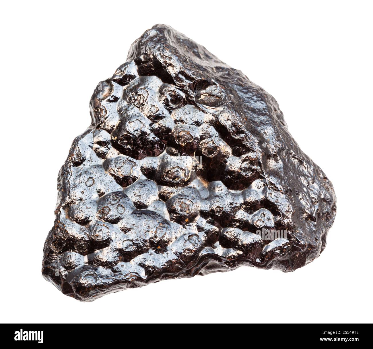 closeup of sample of natural mineral from geological collection ...