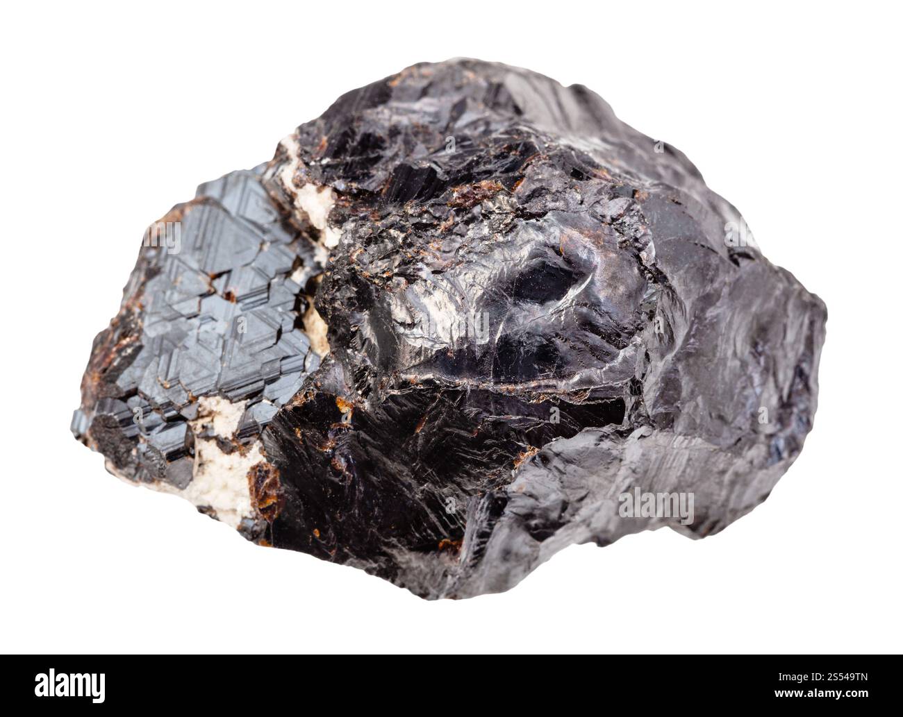 closeup of sample of natural mineral from geological collection - piece ...