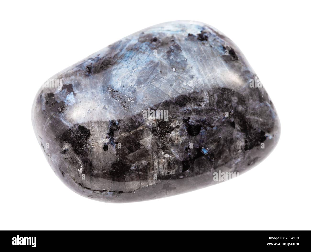 closeup of sample of natural mineral from geological collection ...