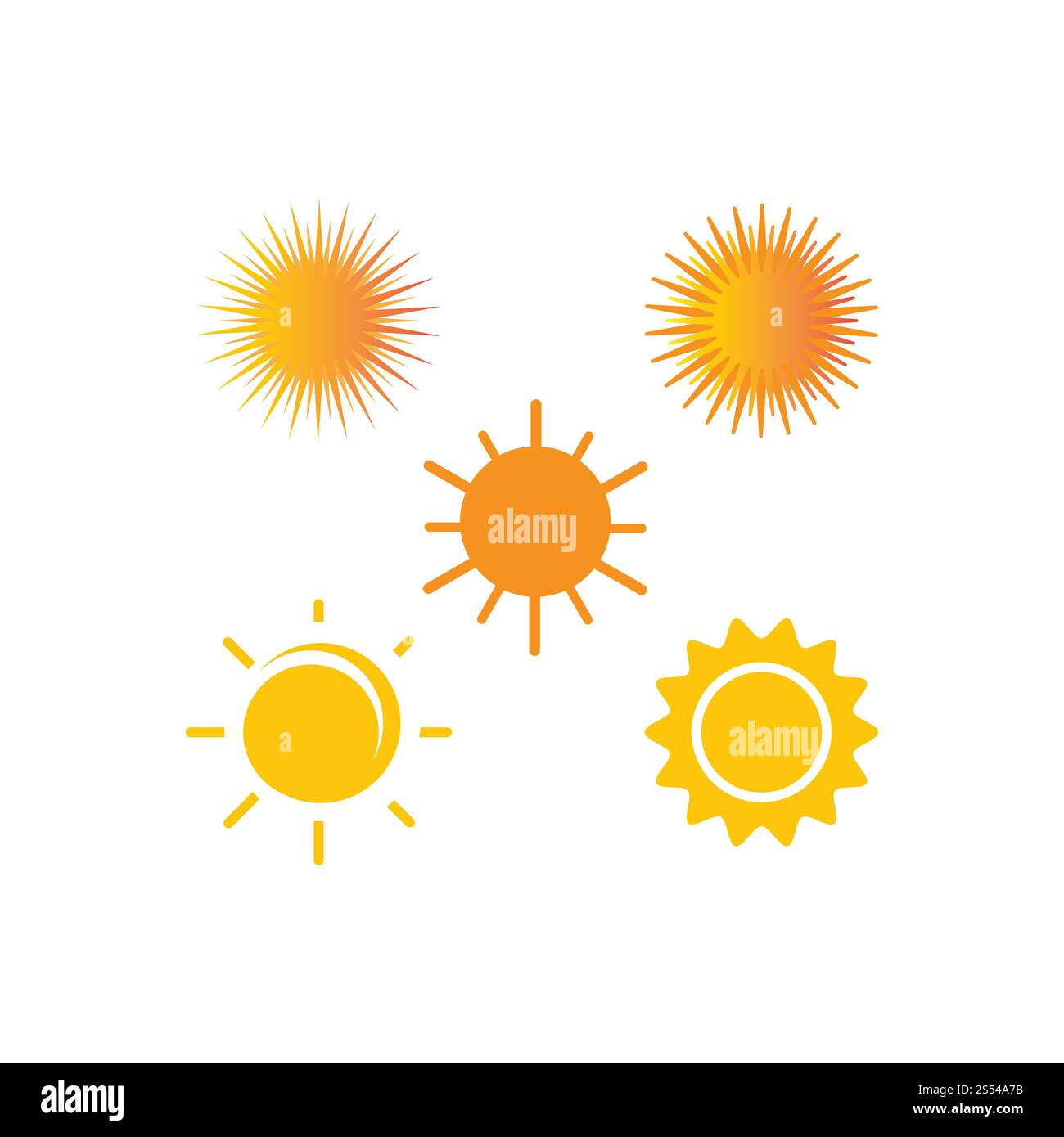 Vector sun graphic Cut Out Stock Images & Pictures - Alamy