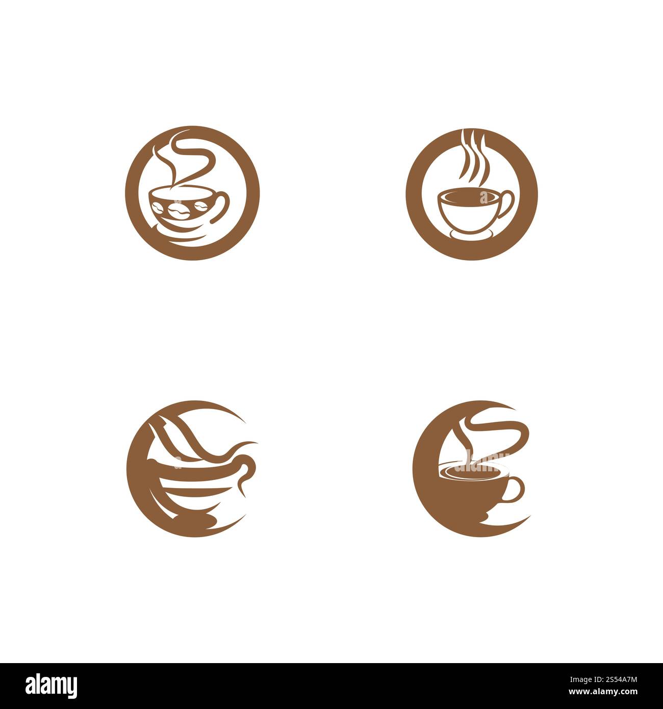 Coffee vector logo hi-res stock photography and images - Alamy