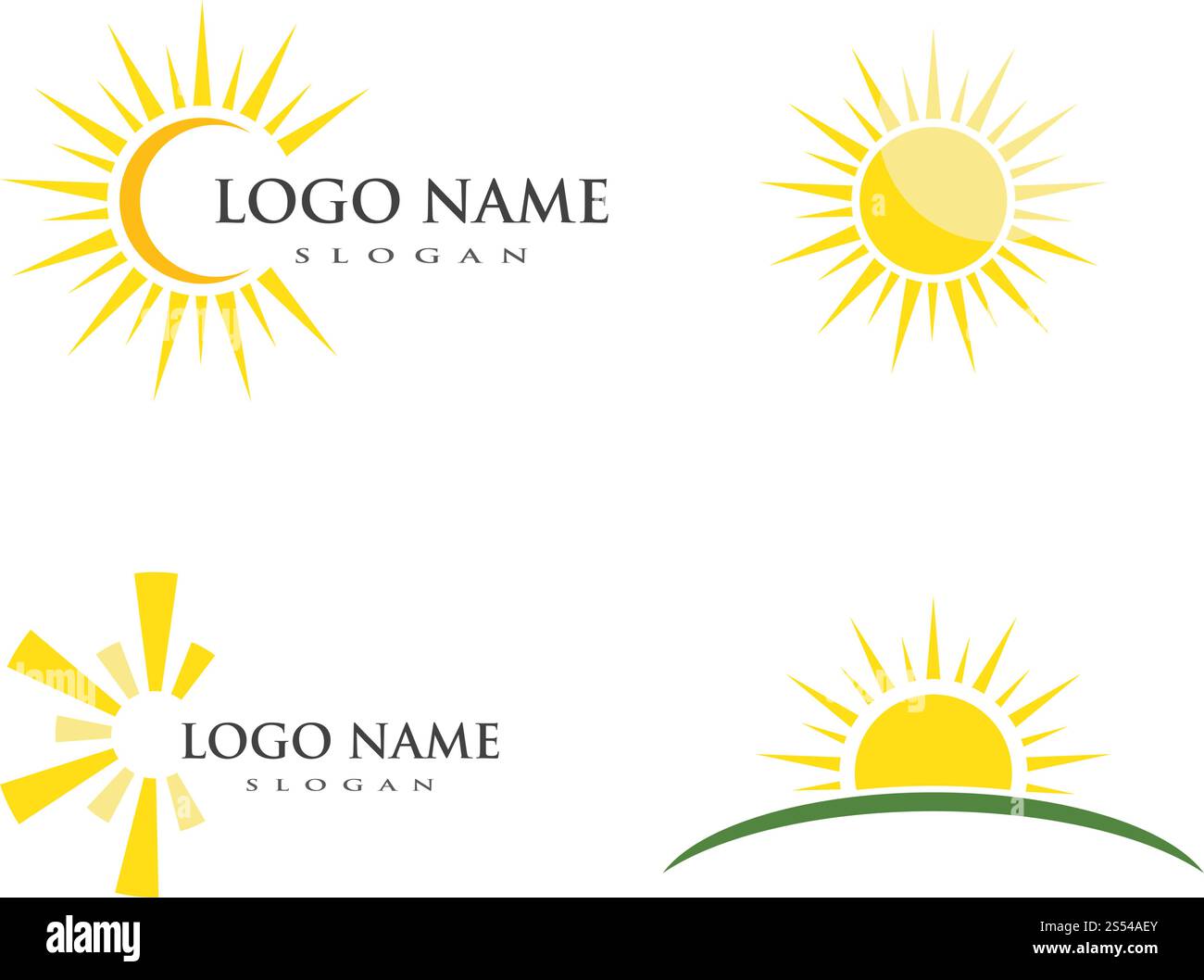 sun ilustration logo vector icon template Stock Vector Image & Art - Alamy