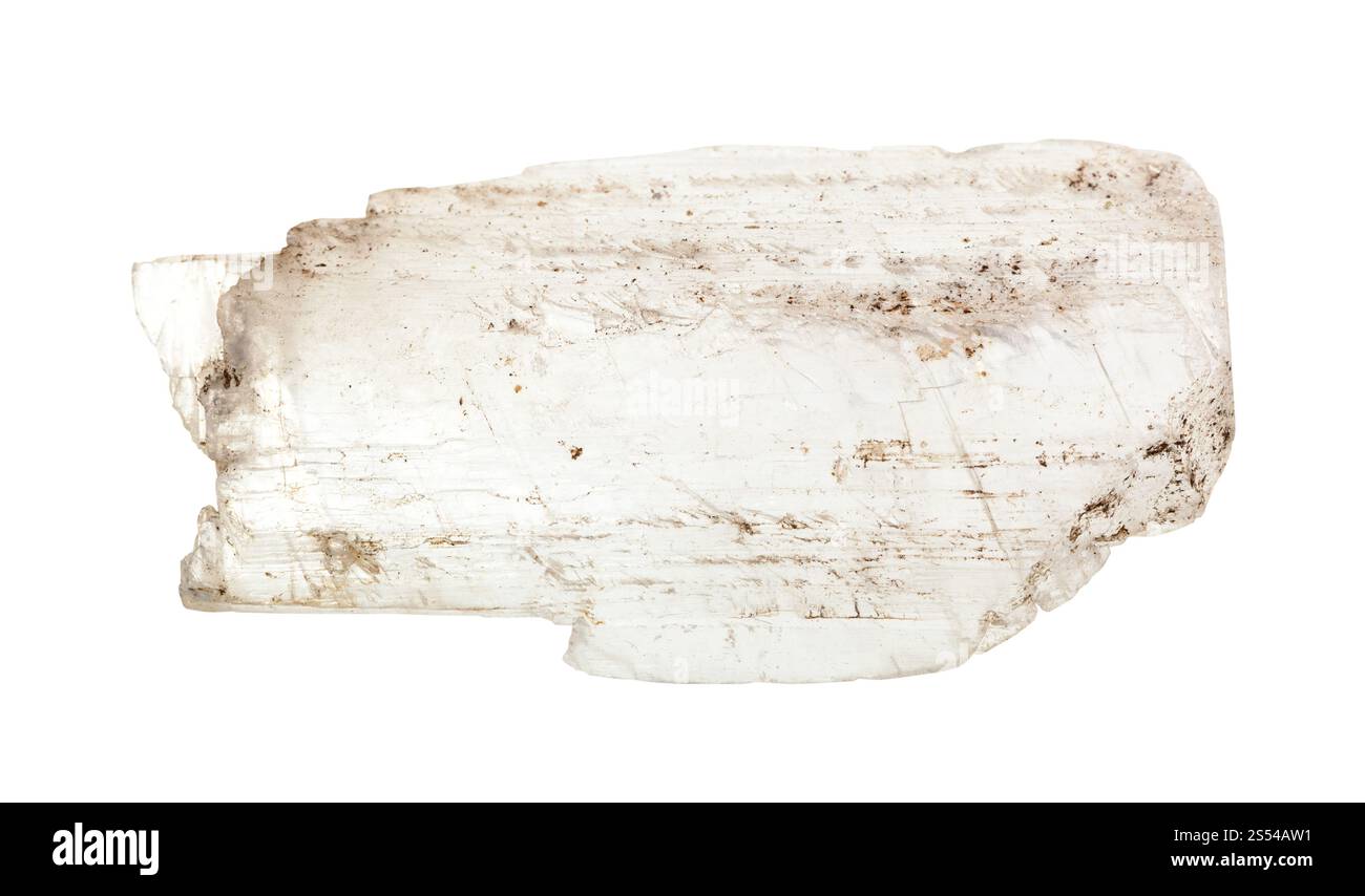 closeup of sample of natural mineral from geological collection ...