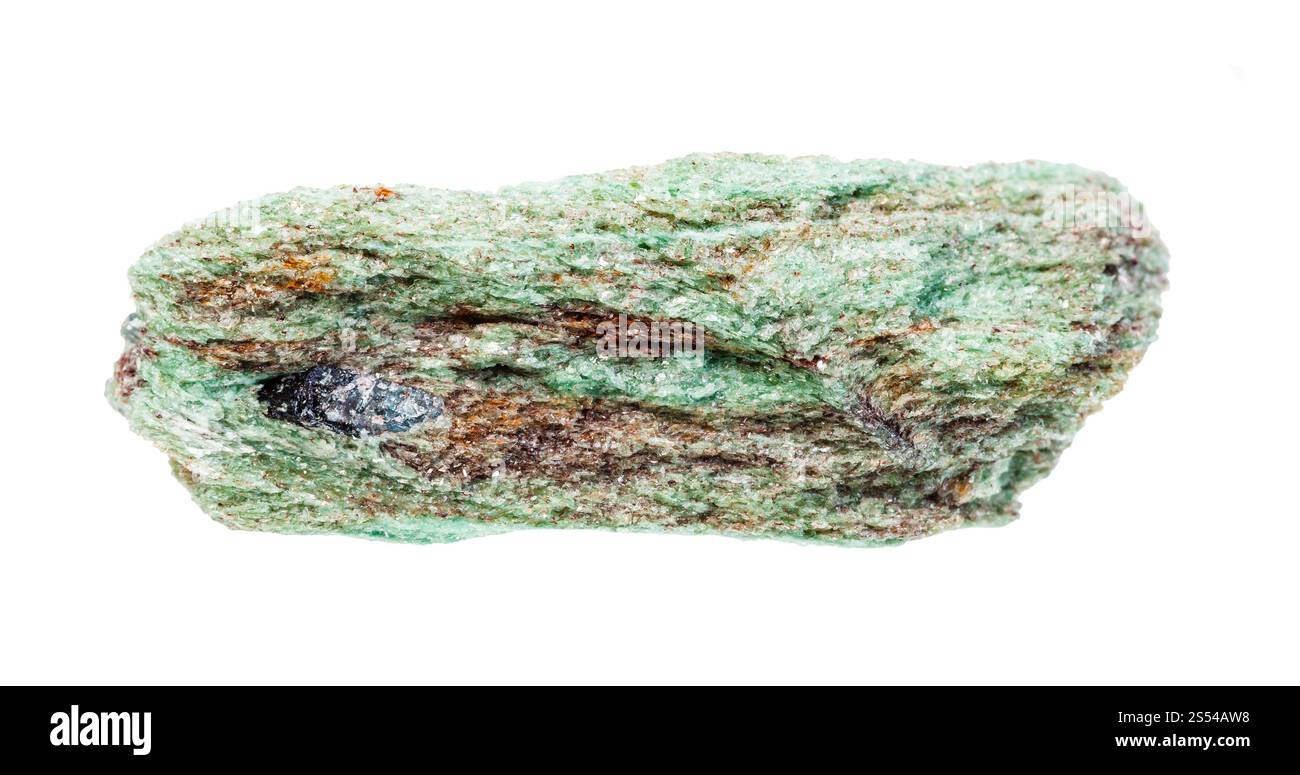 closeup of sample of natural mineral from geological collection ...