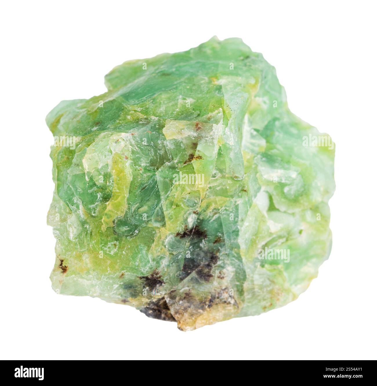 closeup of sample of natural mineral from geological collection - raw ...