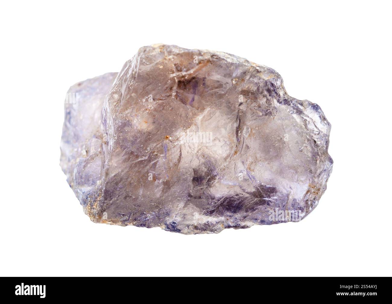 closeup of sample of natural mineral from geological collection - rough ...