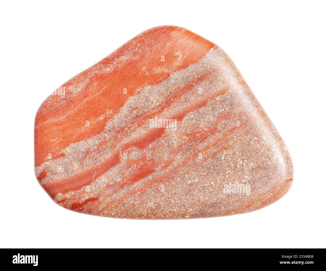 closeup of sample of natural mineral from geological collection ...