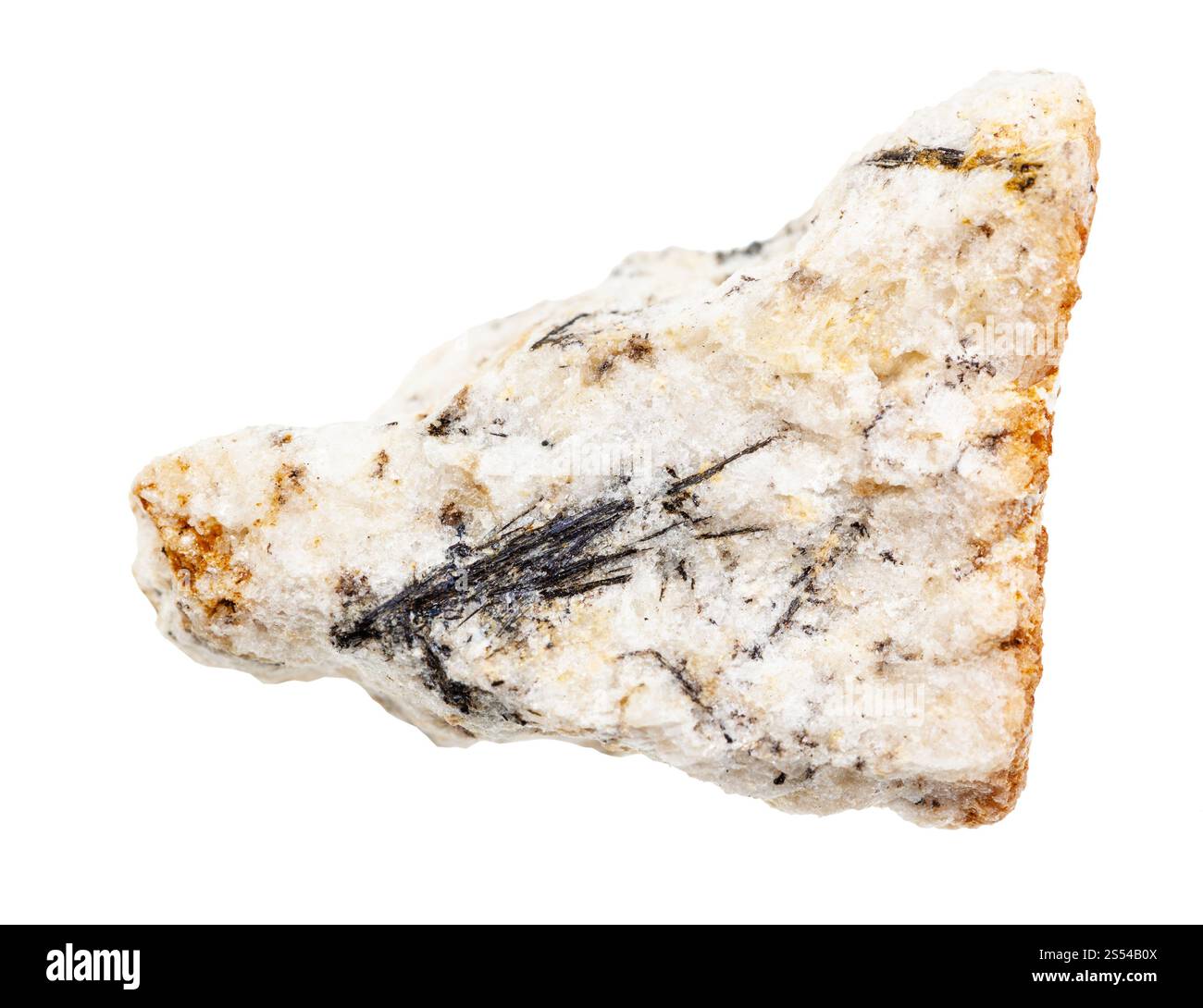 closeup of sample of natural mineral from geological collection ...