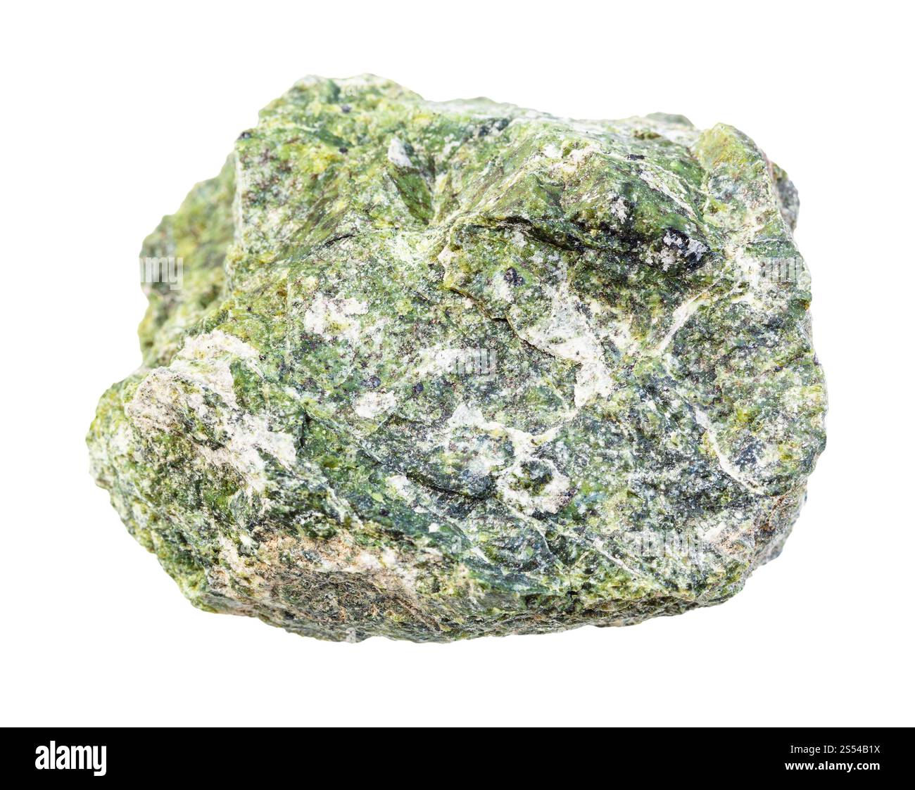 closeup of sample of natural mineral from geological collection ...