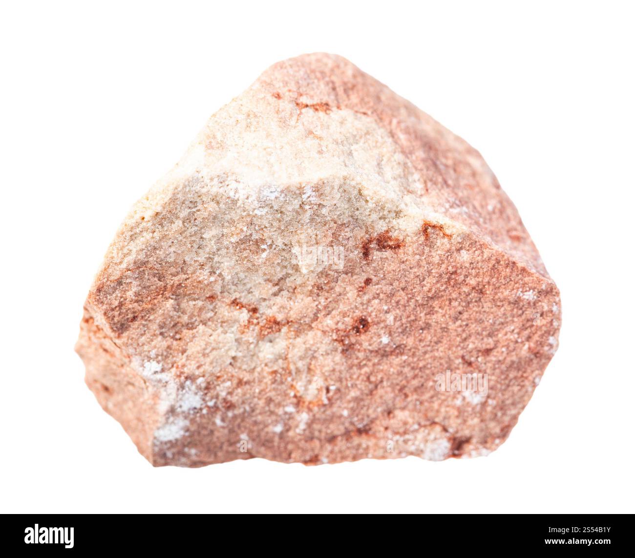 closeup of sample of natural mineral from geological collection ...