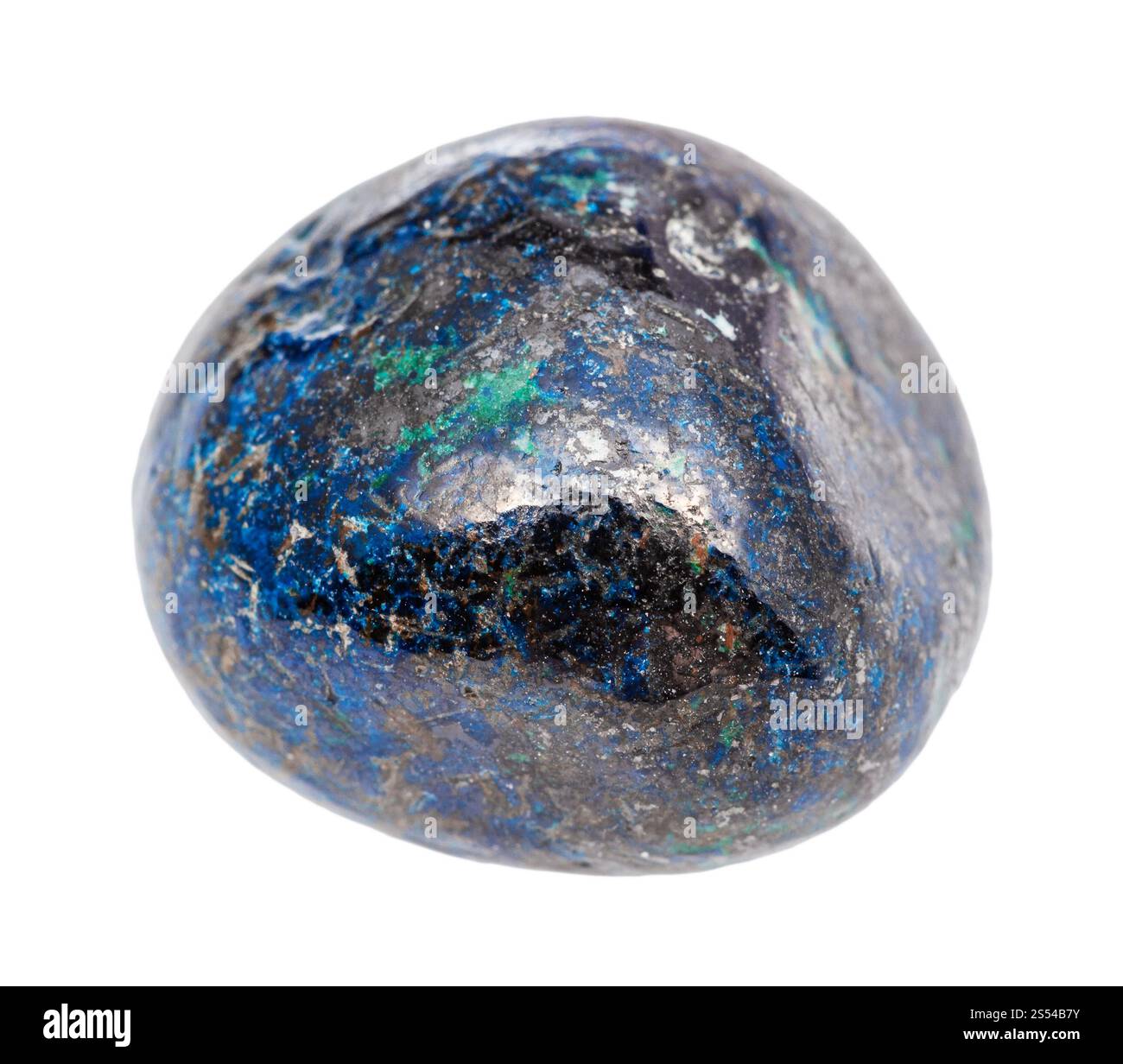 closeup of sample of natural mineral from geological collection ...