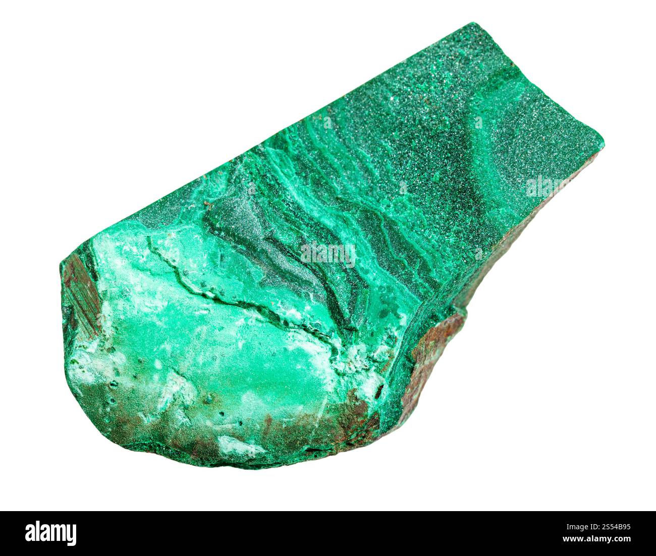 closeup of sample of natural mineral from geological collection - raw ...