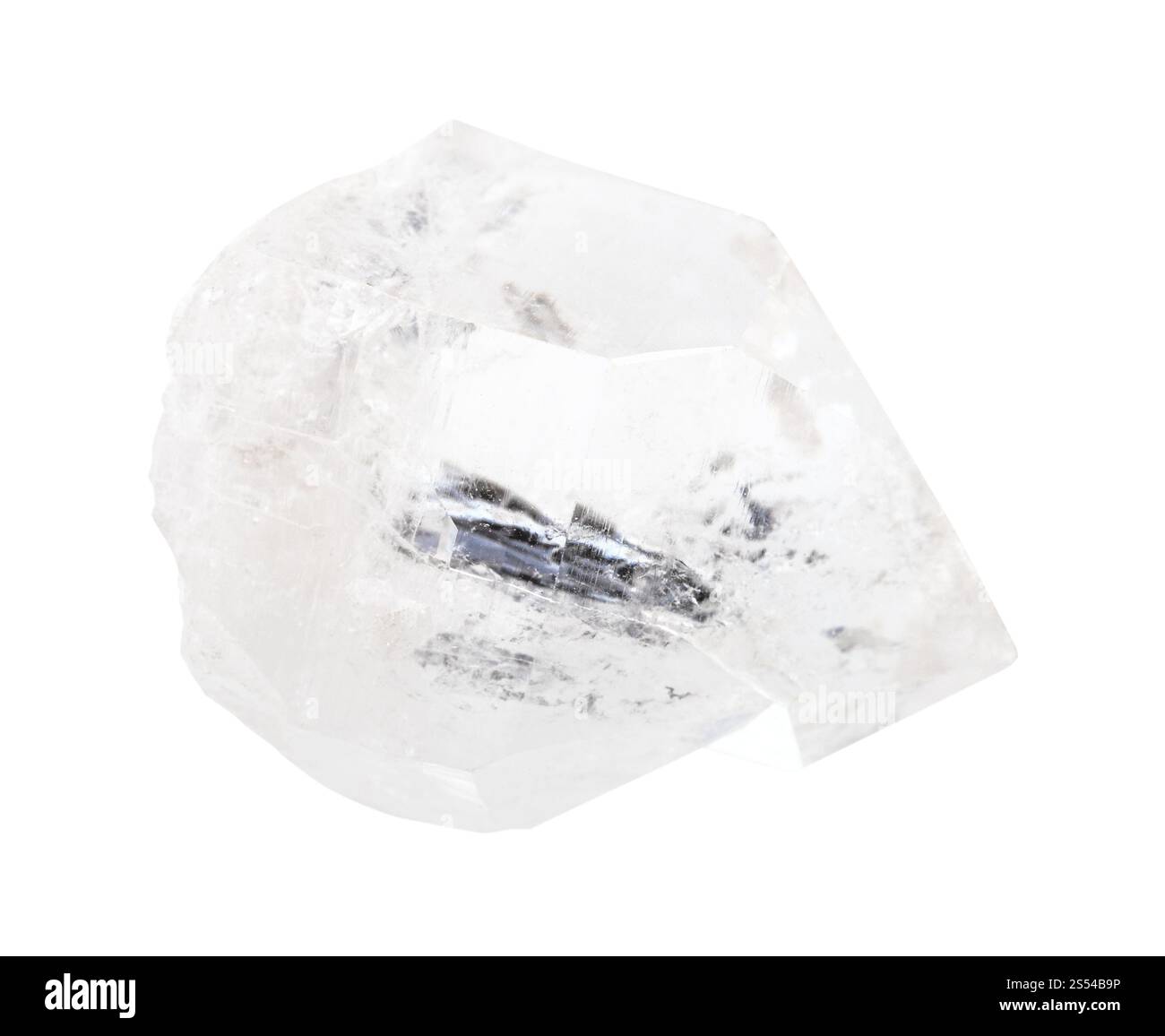 closeup of sample of natural mineral from geological collection - one ...