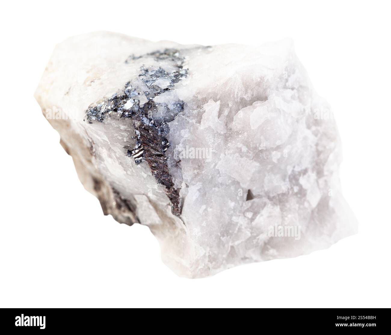 closeup of sample of natural mineral from geological collection - rough ...