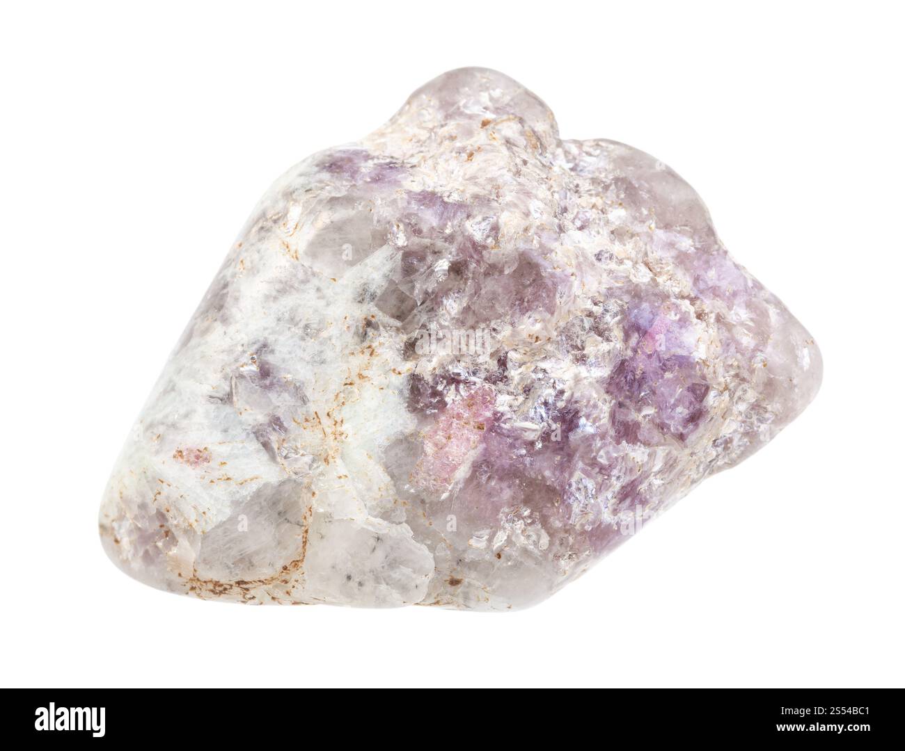 closeup of sample of natural mineral from geological collection ...