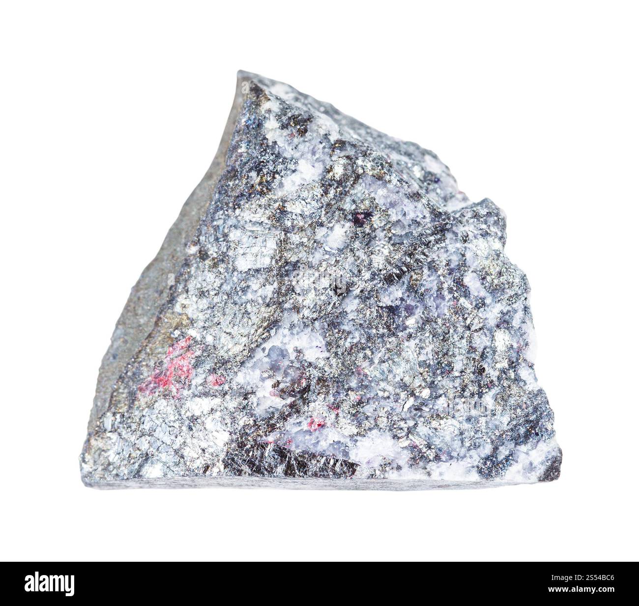 closeup of sample of natural mineral from geological collection - raw ...