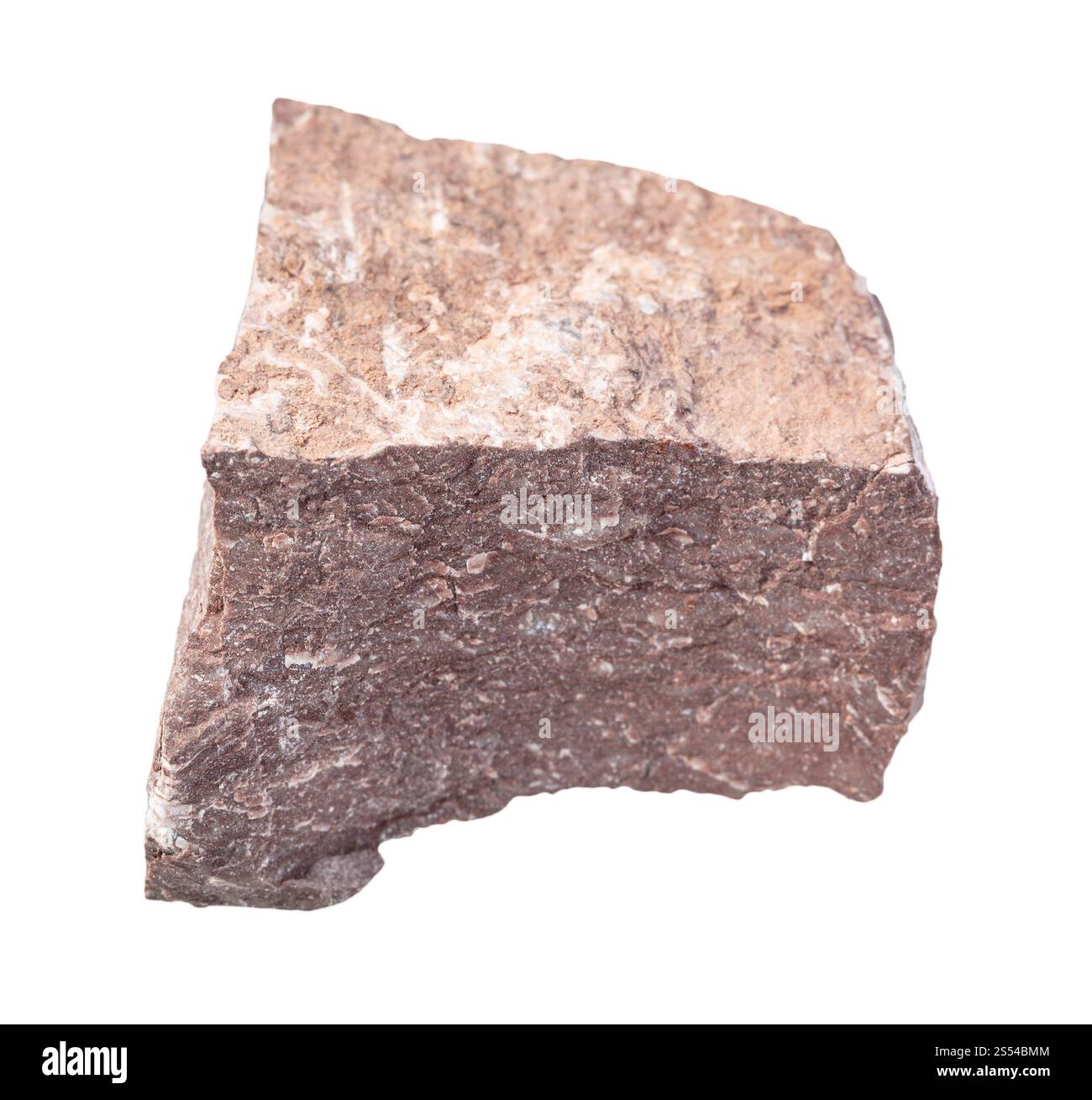 closeup of sample of natural mineral from geological collection - rough ...