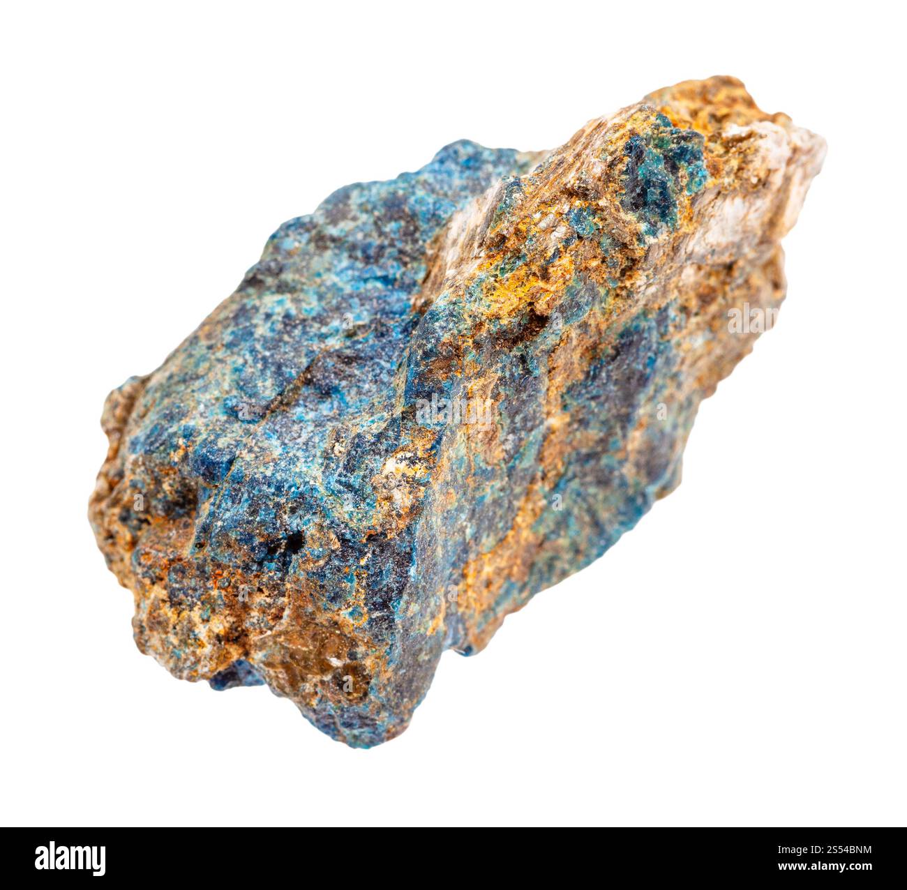 closeup of sample of natural mineral from geological collection - rough ...