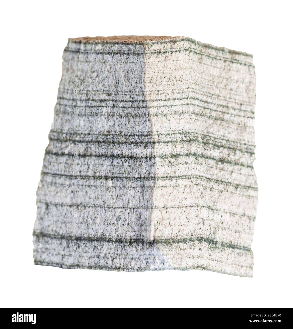 closeup of sample of natural mineral from geological collection - rough ...