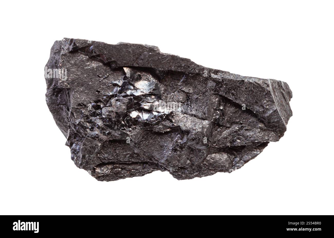 closeup of sample of natural mineral from geological collection ...