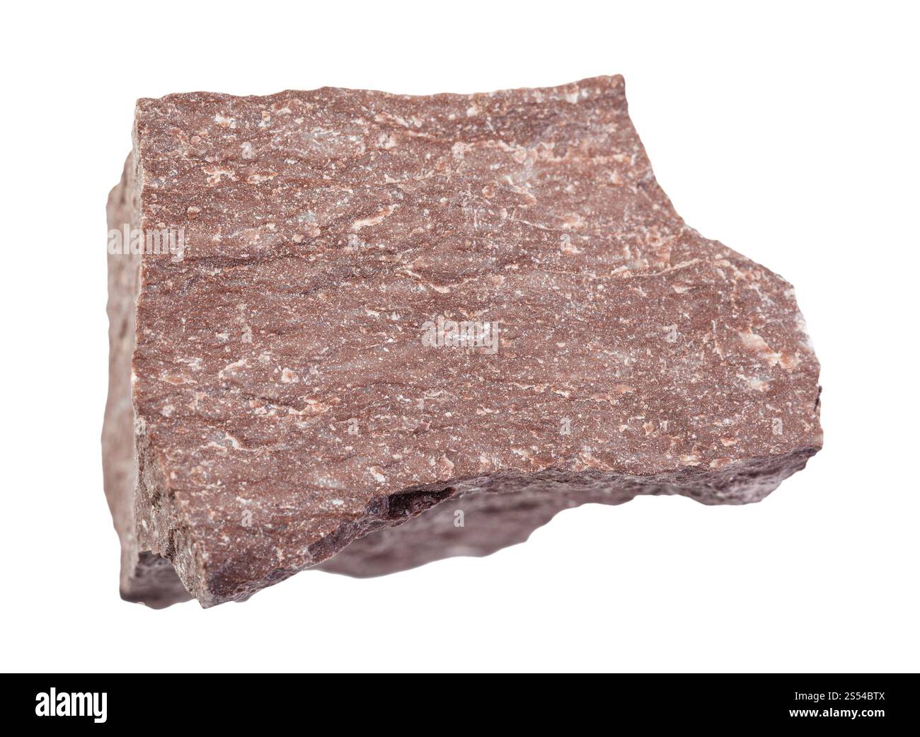 closeup of sample of natural mineral from geological collection ...