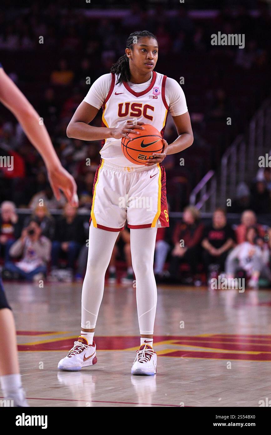 LOS ANGELES, CA - JANUARY 12: USC Trojans forward Rayah Marshall (13 ...