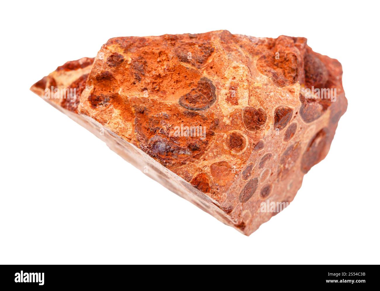 closeup of sample of natural mineral from geological collection - piece ...