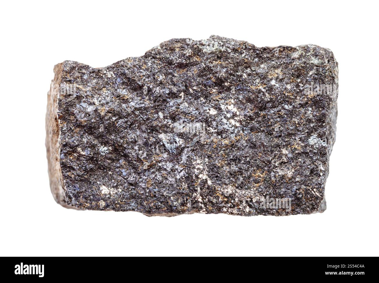 closeup of sample of natural mineral from geological collection - piece ...