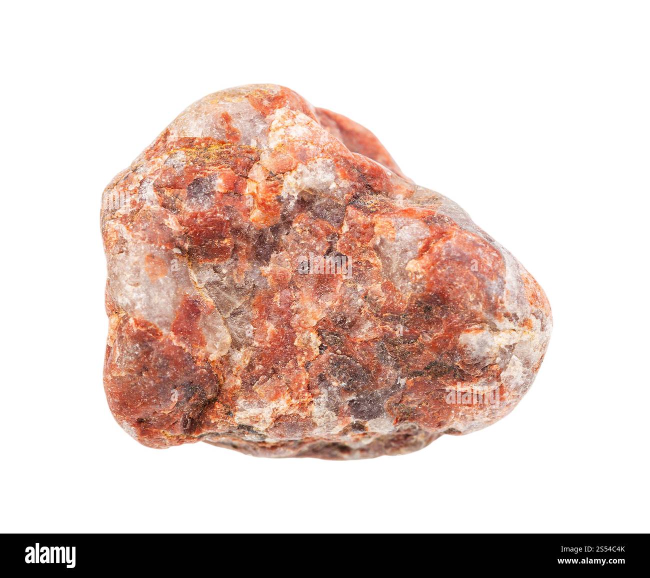 closeup of sample of natural mineral from geological collection ...