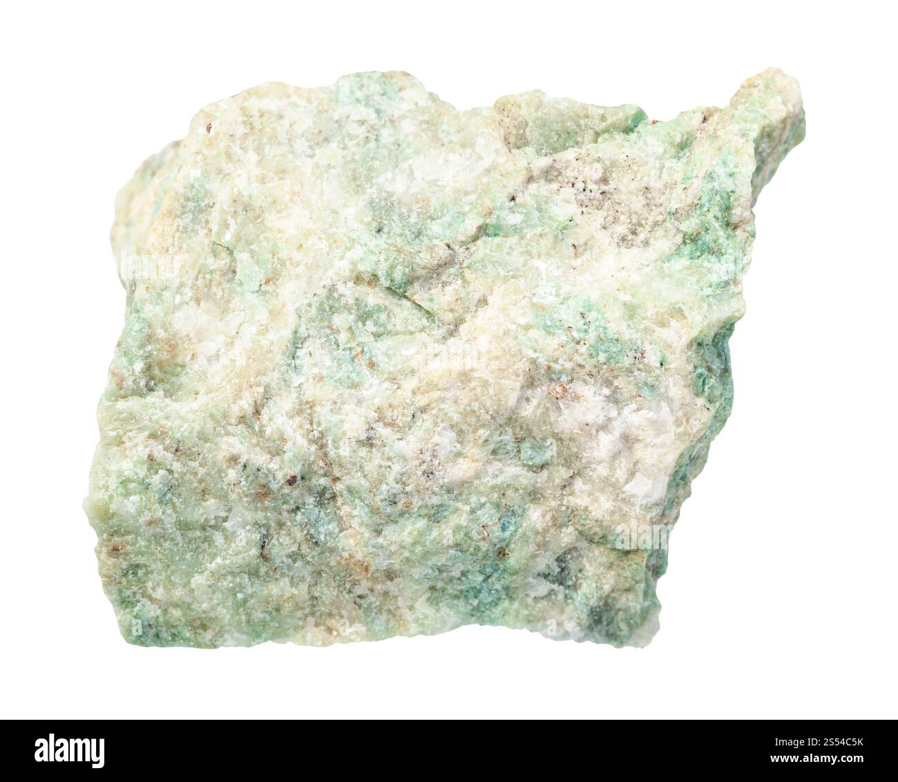 closeup of sample of natural mineral from geological collection ...