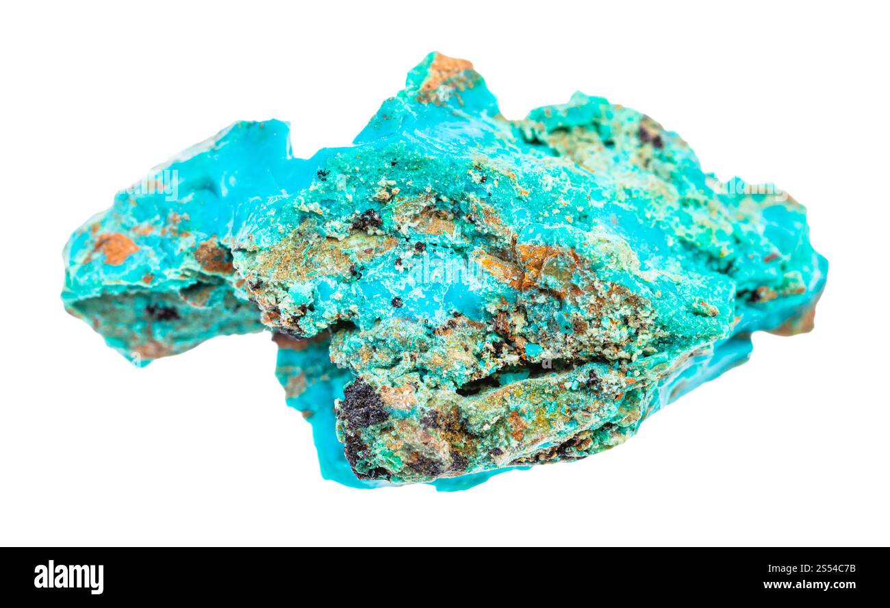 closeup of sample of natural mineral from geological collection - raw ...