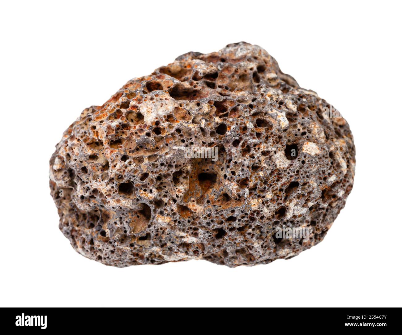 closeup of sample of natural mineral from geological collection ...